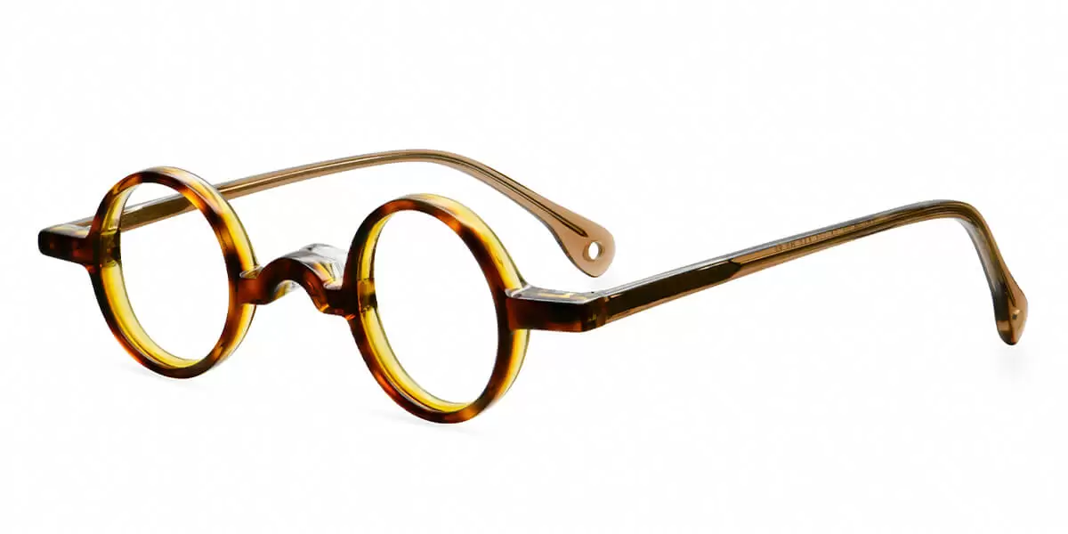 KBC98201 Round Tortoise Eyeglasses Frames | Leoptique