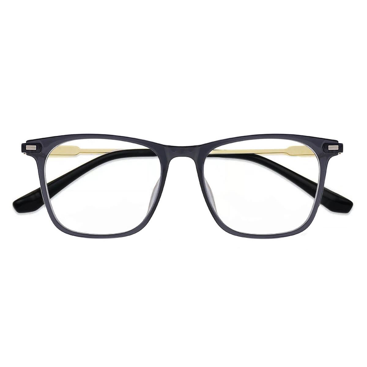14090 Oval Rectangle Butterfly Wayfarer Gray Eyeglasses Frames | Leoptique