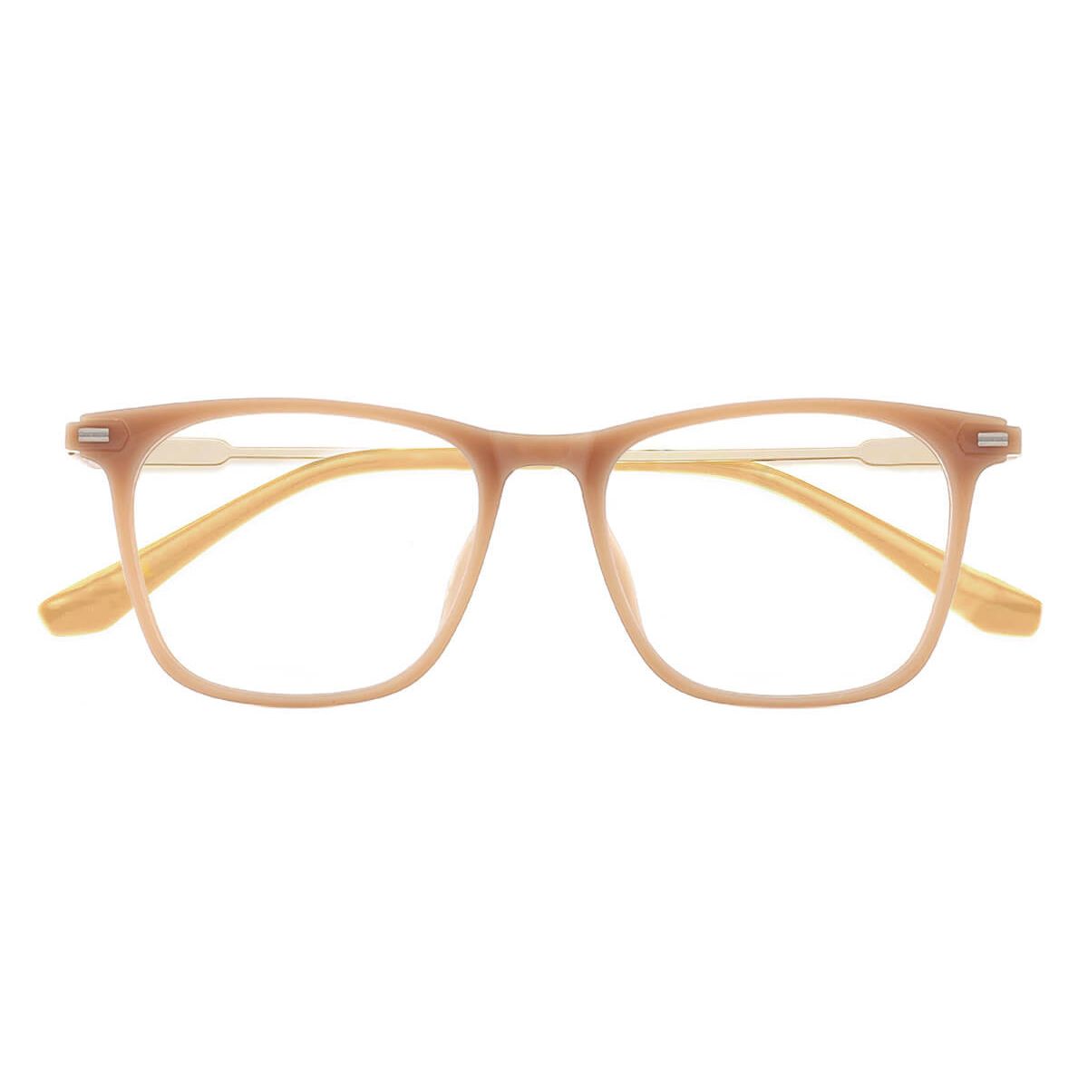 14090 Oval Rectangle Butterfly Wayfarer Brown Eyeglasses Frames | Leoptique