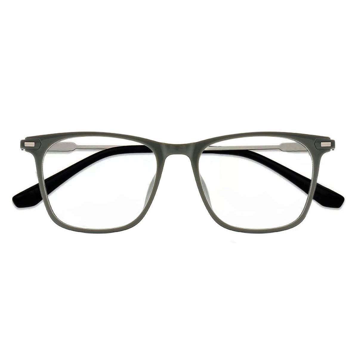 14090 Oval Rectangle Butterfly Wayfarer Gray Eyeglasses Frames | Leoptique