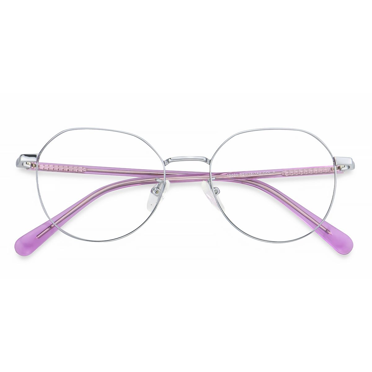 19001 Round White Eyeglasses Frames | Leoptique