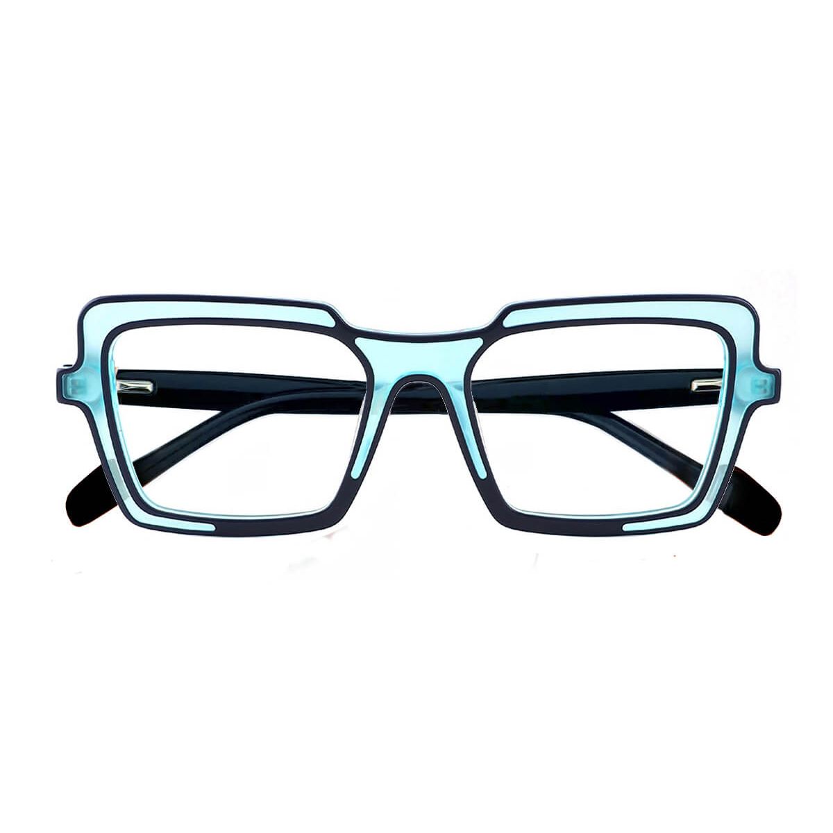 21245 Rectangle Square Eyeglasses Frames | Leoptique