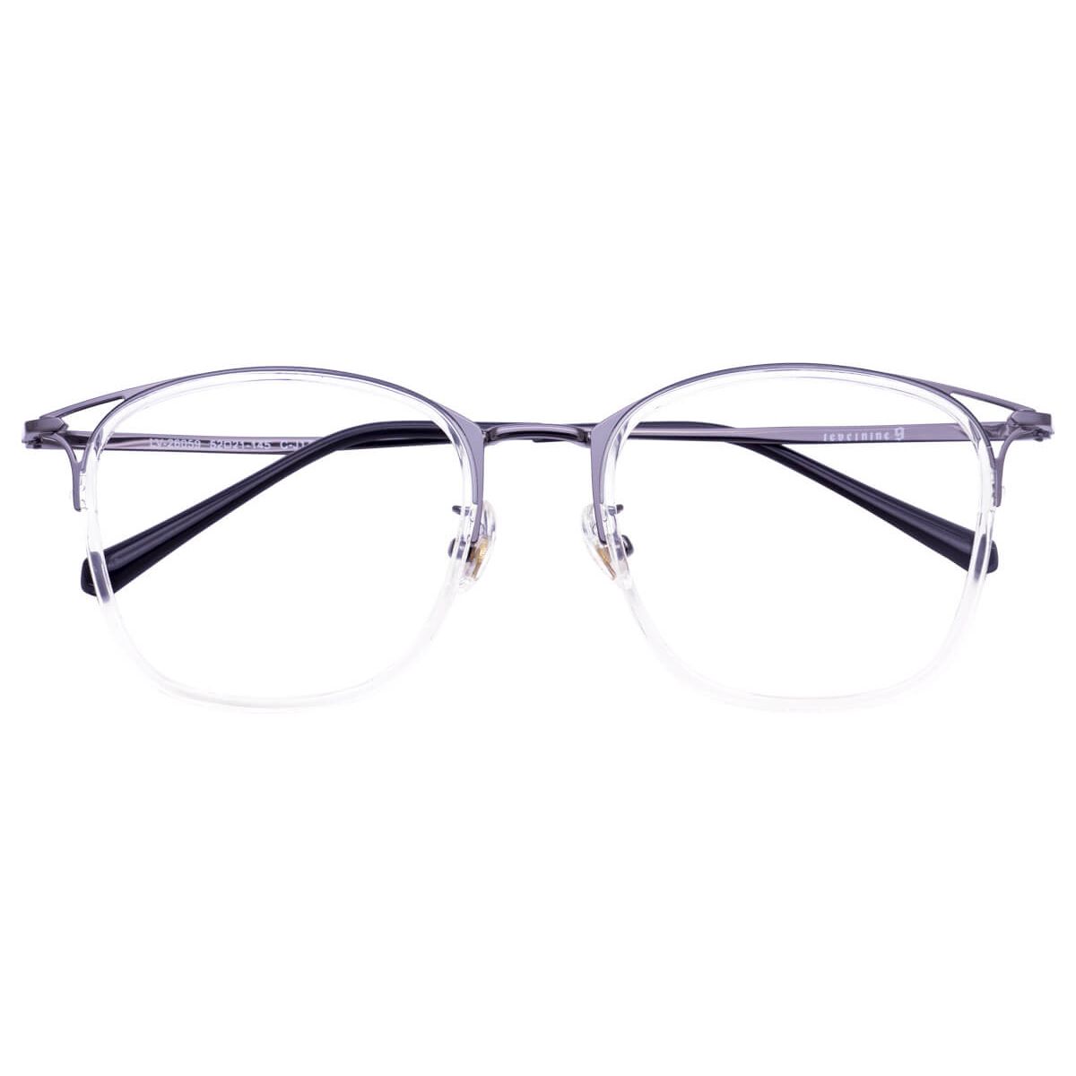 26059 Oval Gray Eyeglasses Frames | Leoptique