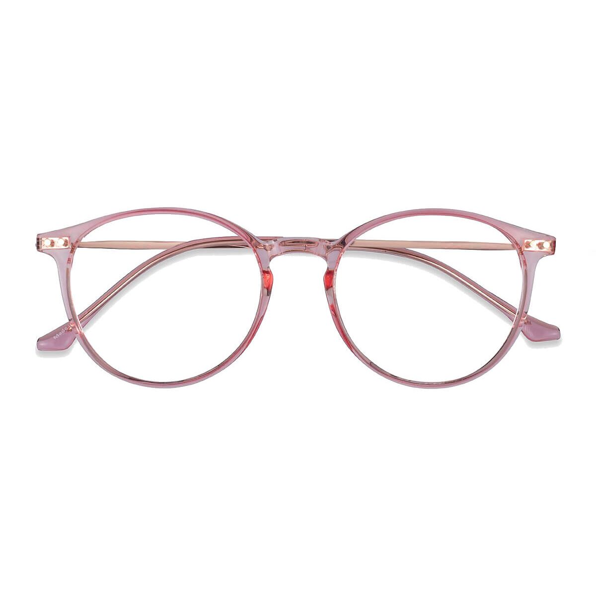 264889 Round Pink Eyeglasses Frames | Leoptique