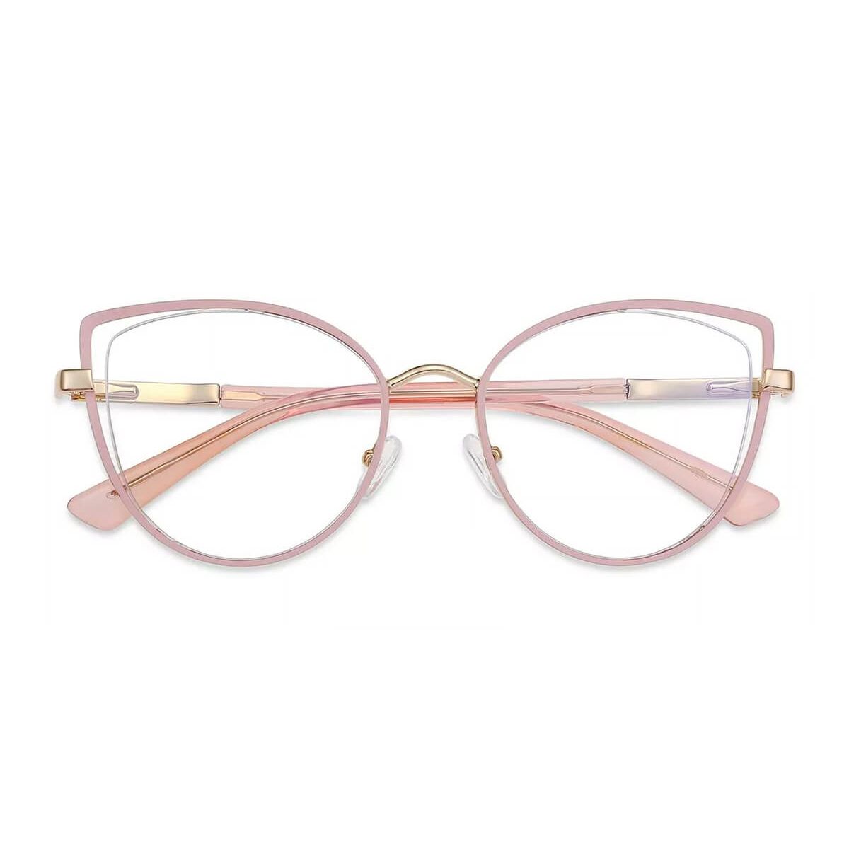 82054 Cat-eye Butterfly Pink Eyeglasses Frames | Leoptique