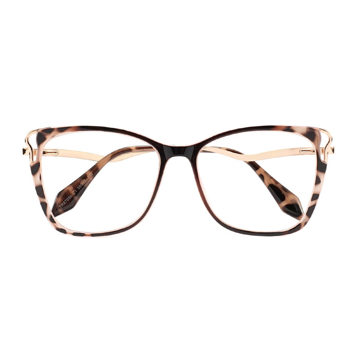 87056 Rectangle Cat-eye Butterfly Tortoise Eyeglasses Frames | Leoptique