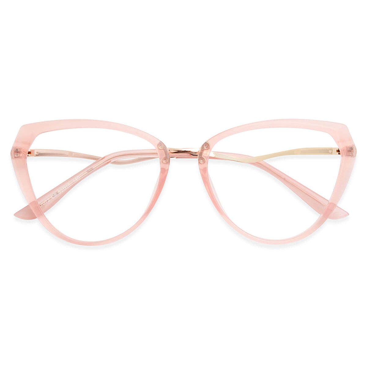 87072 Oval Pink Eyeglasses Frames | Leoptique