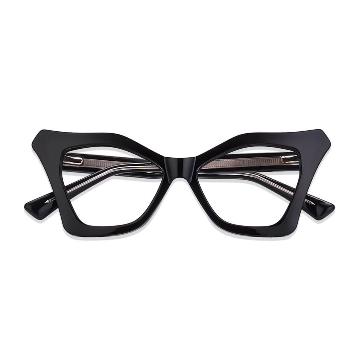87291 Cat-eye Butterfly Black Eyeglasses Frames | Leoptique