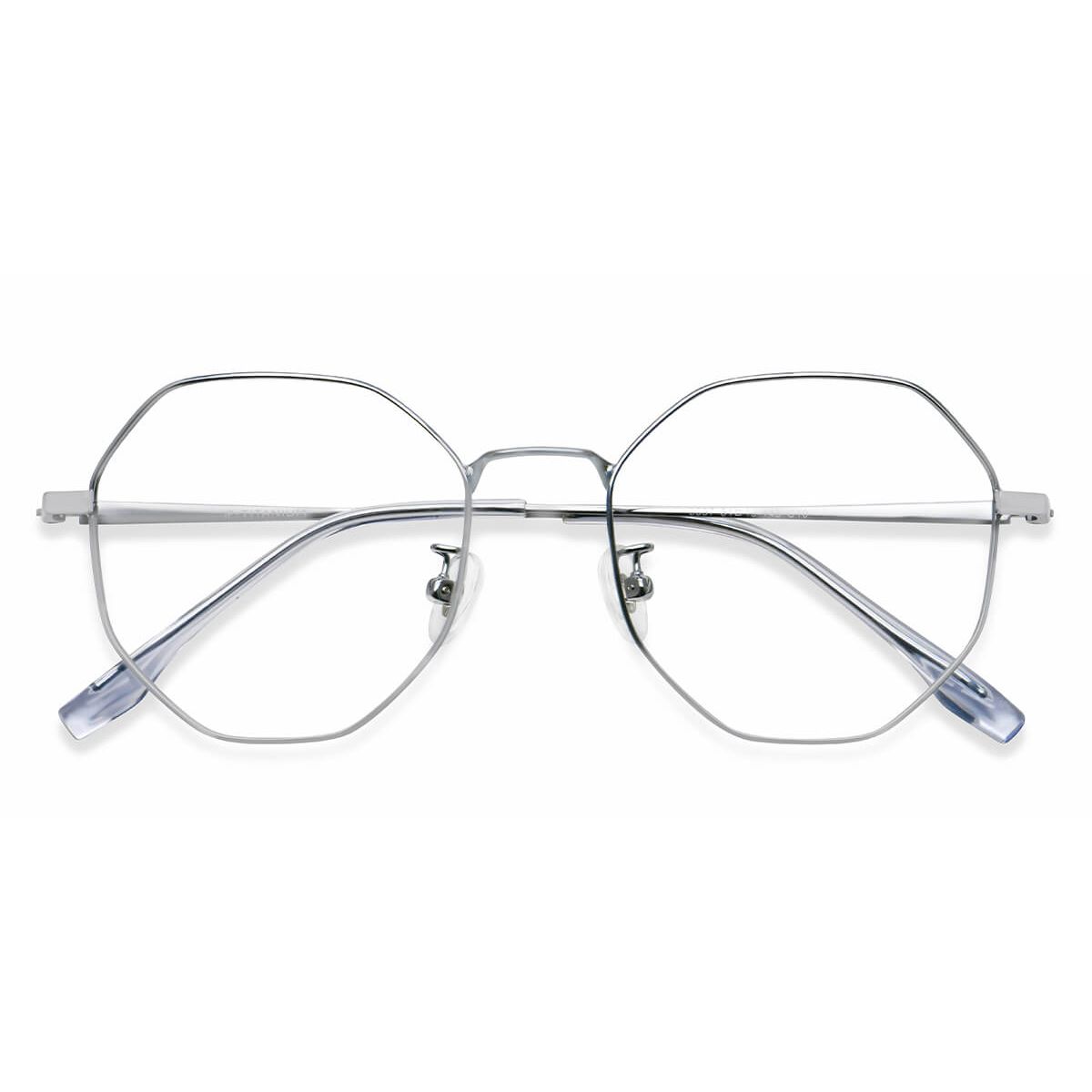 9097 Round White Eyeglasses Frames | Leoptique