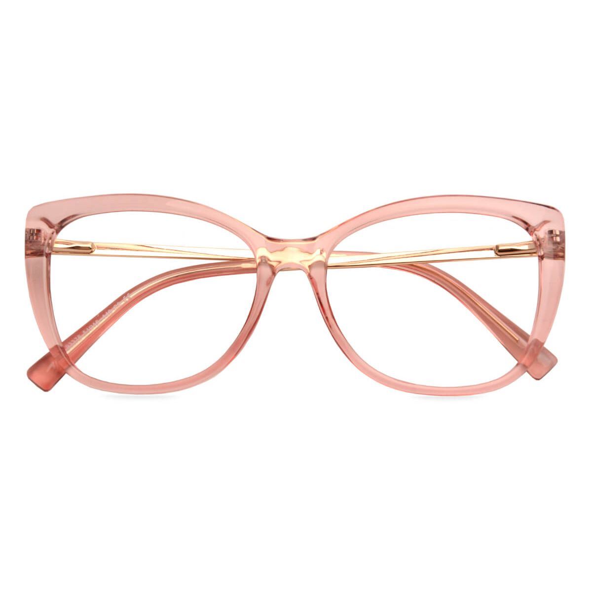 93376 Rectangle Butterfly Pink Eyeglasses Frames | Leoptique
