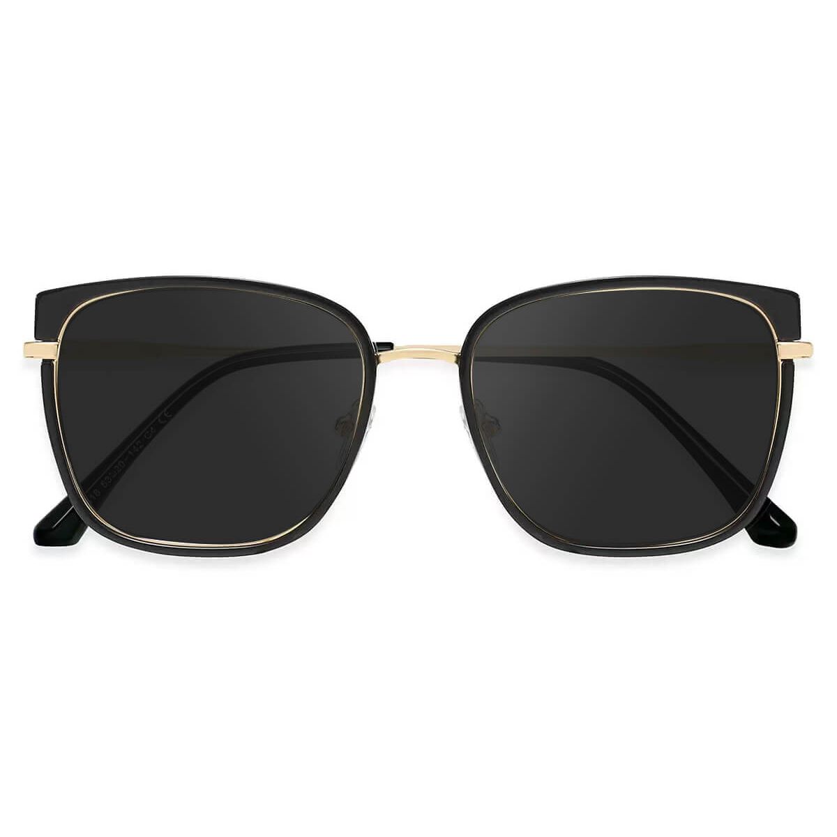 95618S Rectangle Black Eyeglasses Frames | Leoptique