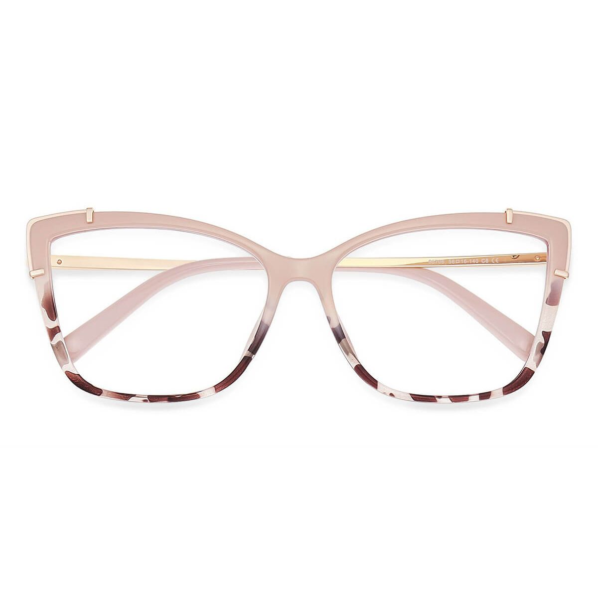 95708 Rectangle Cat-eye Butterfly Tortoise Eyeglasses Frames | Leoptique