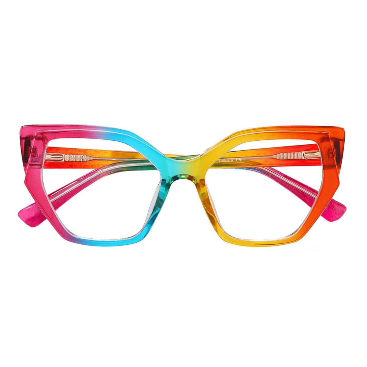 96038 Cat-eye Butterfly Floral Eyeglasses Frames | Leoptique