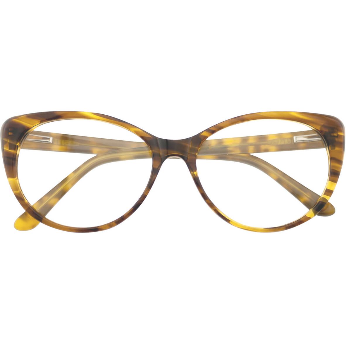 AVG-10010 Cat-eye Butterfly Striped Eyeglasses Frames | Leoptique