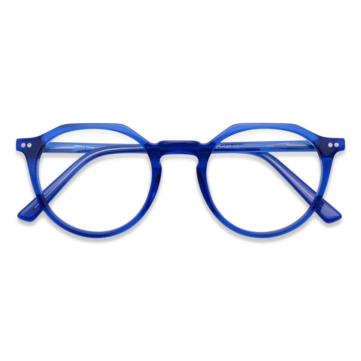 BOA1164 Oval Blue Eyeglasses Frames | Leoptique