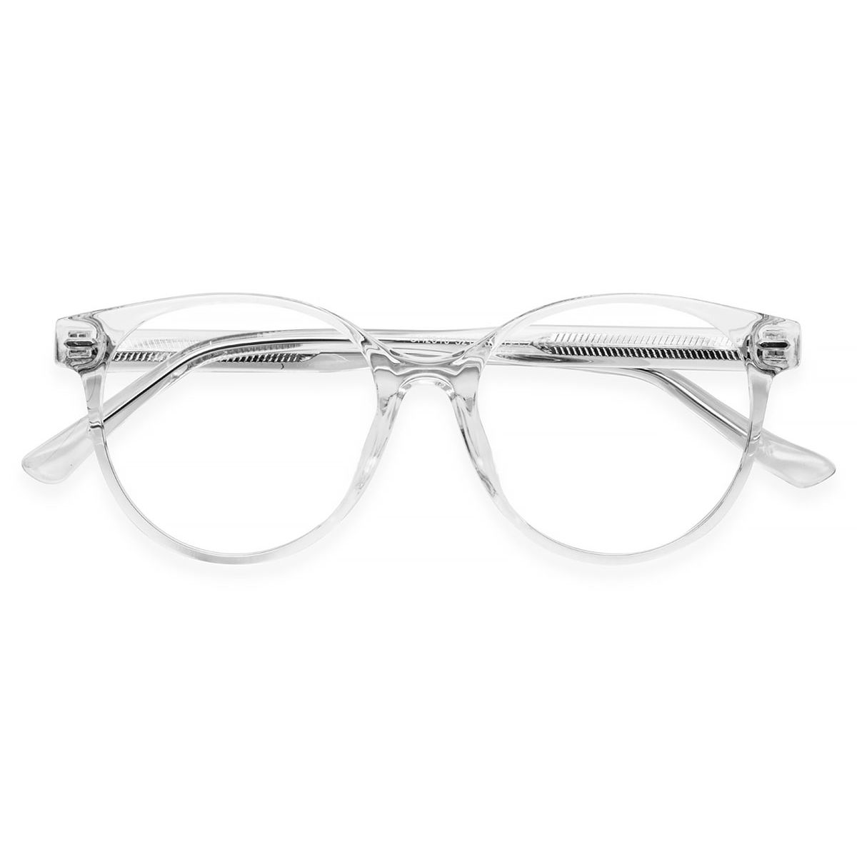 CH2810 Round Clear Eyeglasses Frames | Leoptique