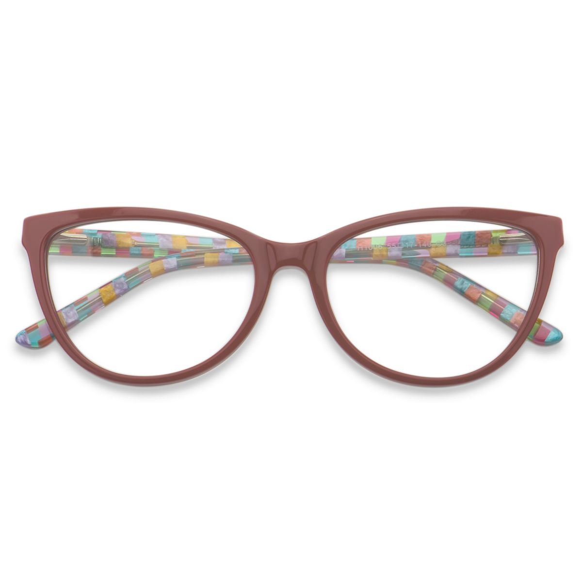 H1006 Cat-eye Red Eyeglasses Frames | Leoptique