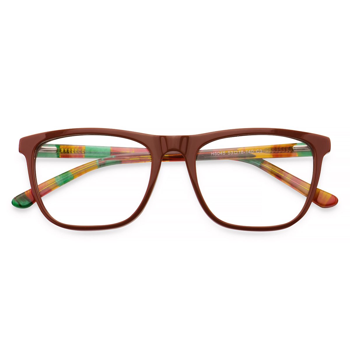 H5045 Oval Red Eyeglasses Frames | Leoptique