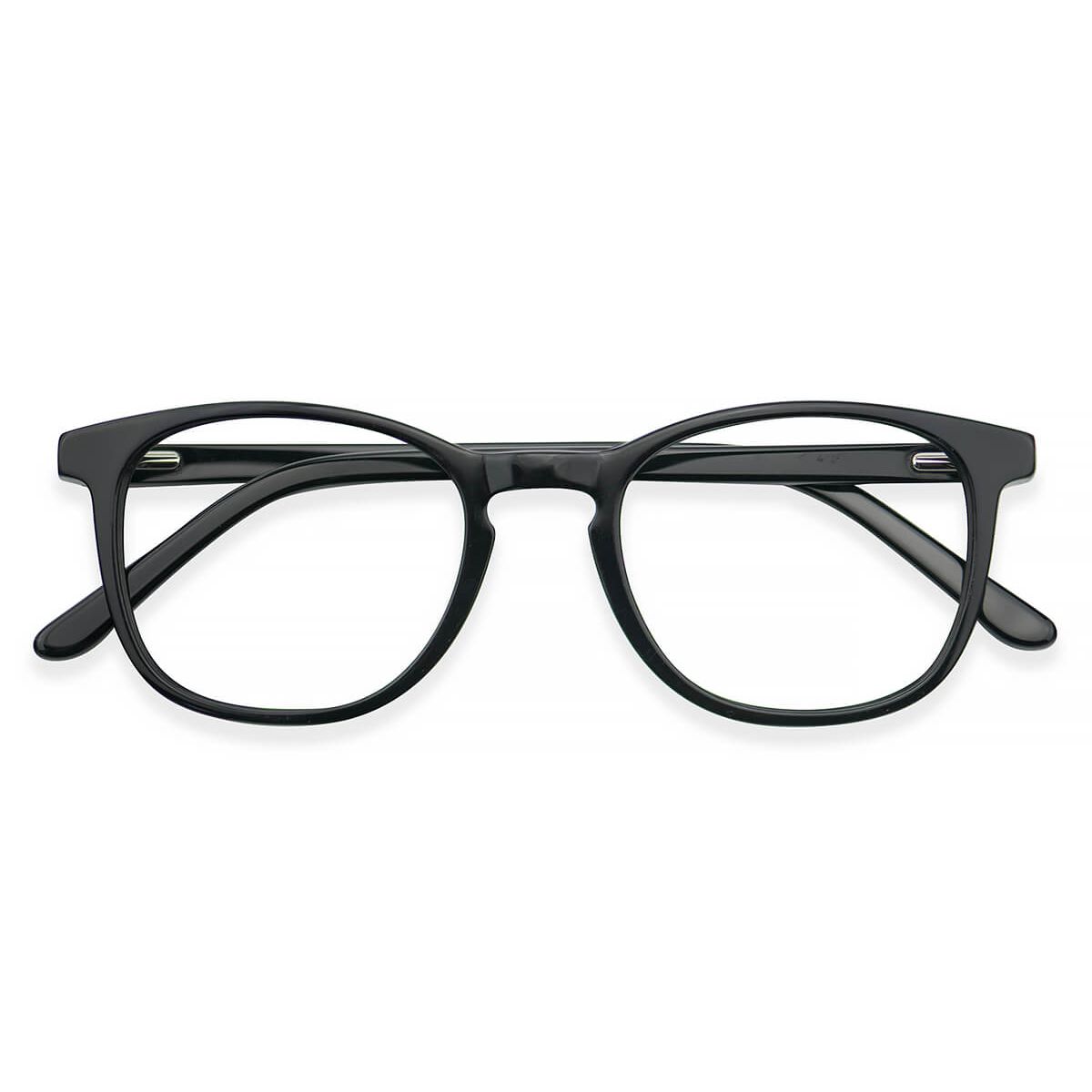 H5069 Oval Black Eyeglasses Frames | Leoptique