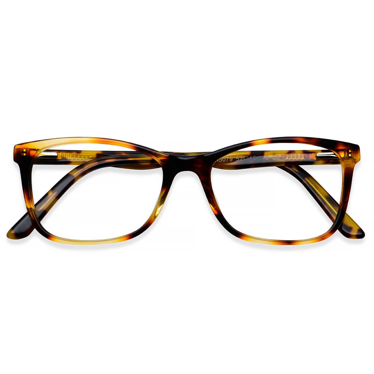 H5079 Rectangle Tortoise Eyeglasses Frames Leoptique