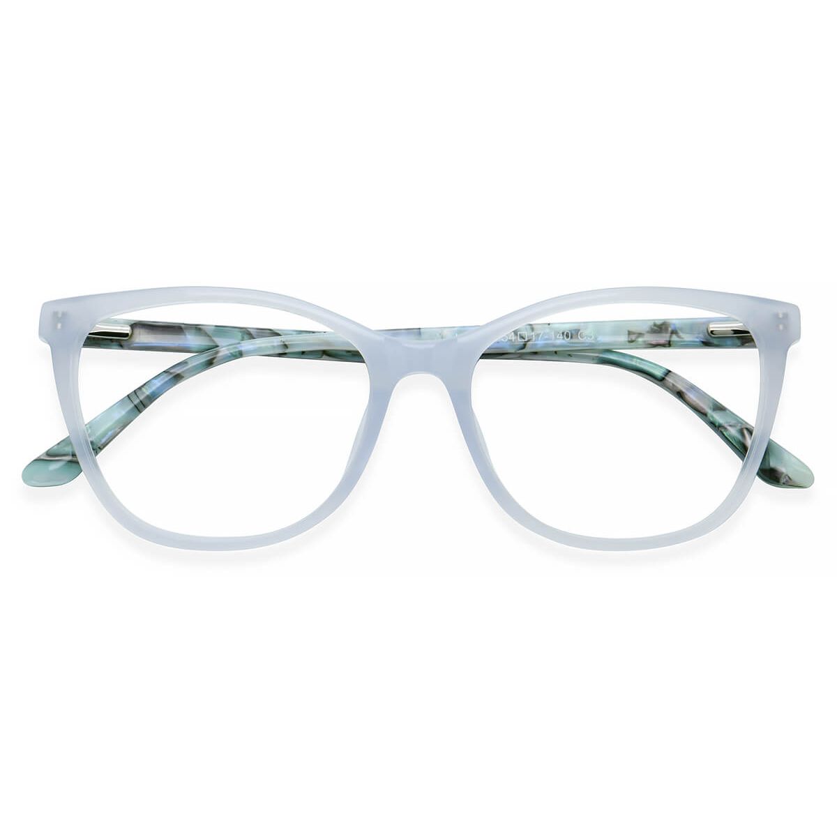 H5088 Oval White Eyeglasses Frames | Leoptique