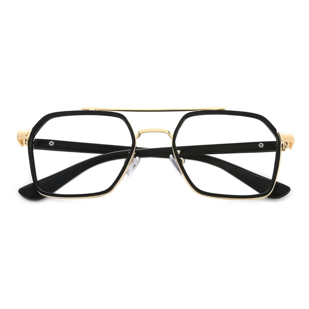 30071 Aviator Black Eyeglasses Frames | Leoptique