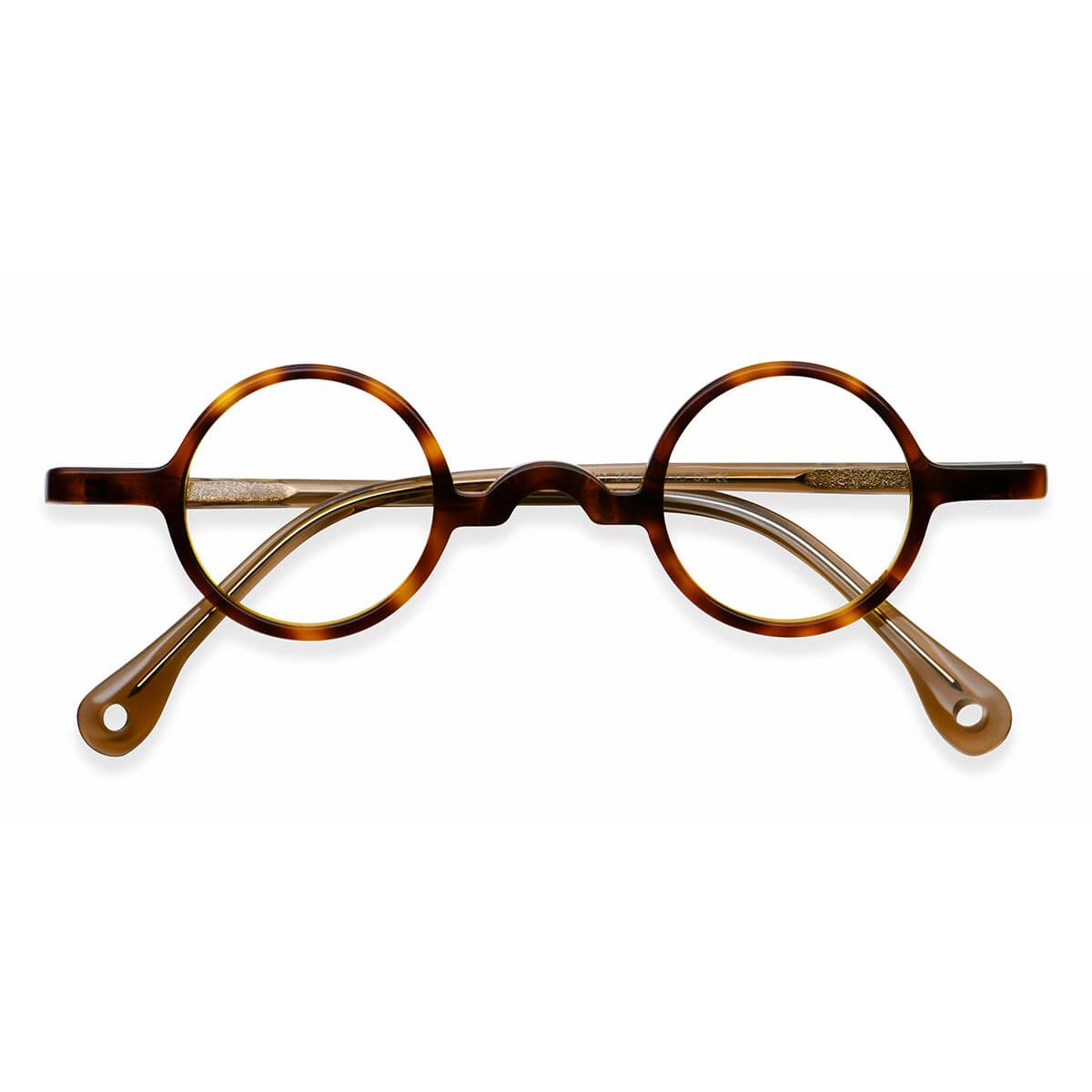 KBC98201 Round Tortoise Eyeglasses Frames | Leoptique