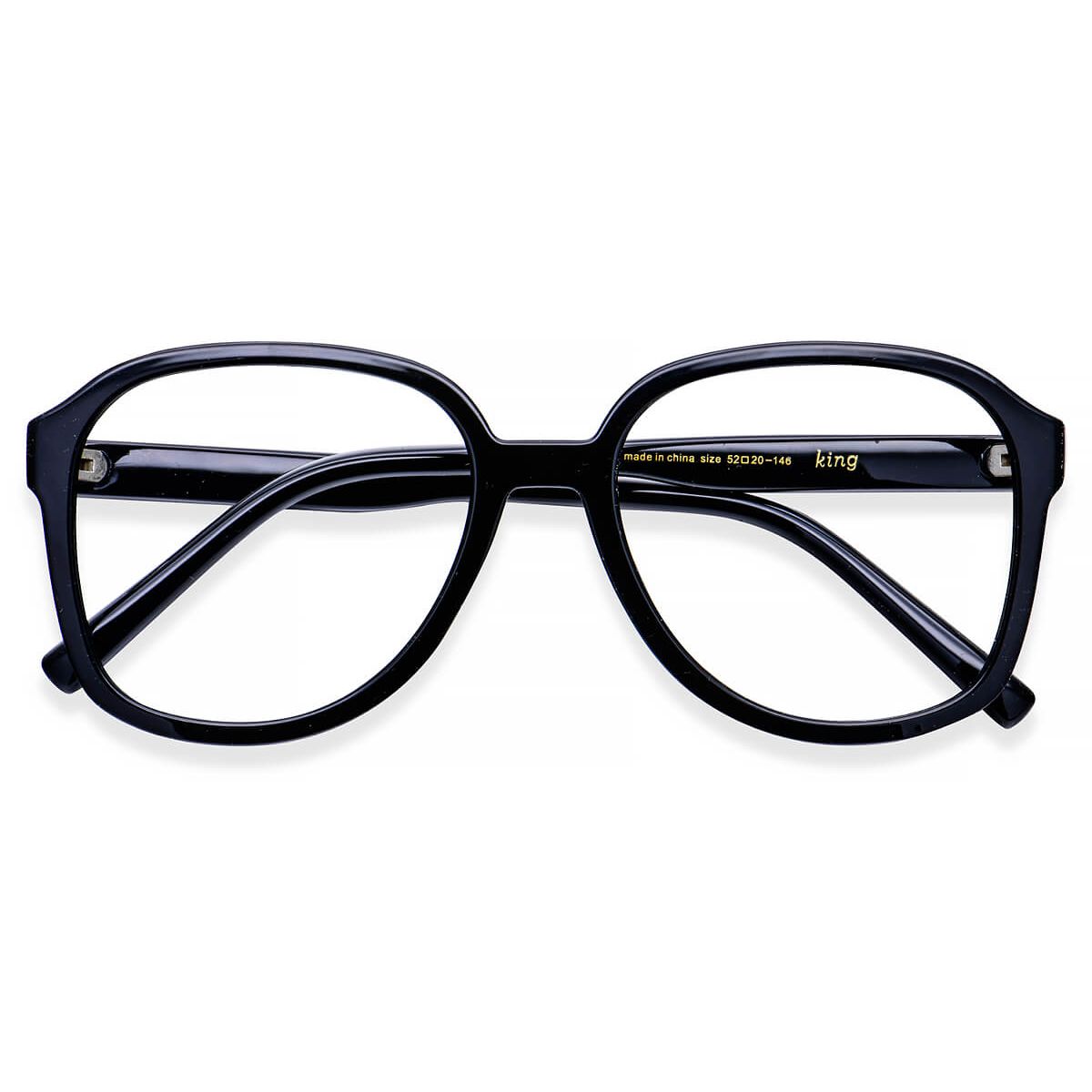 31399 Square Black Eyeglasses Frames | Leoptique