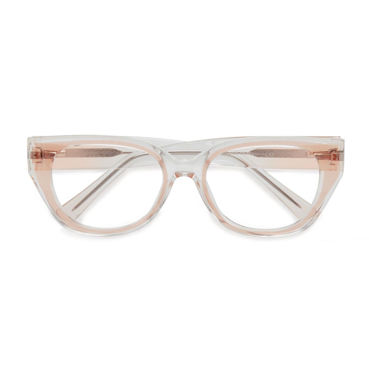 LS020 Cat-eye Pink Eyeglasses Frames | Leoptique
