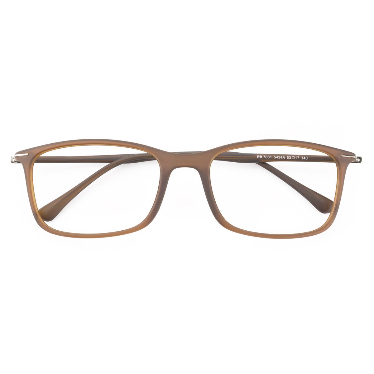RB7031 Rectangle Brown Eyeglasses Frames | Leoptique