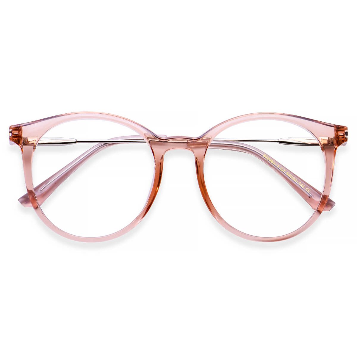 S32063 Round Pink Eyeglasses Frames | Leoptique