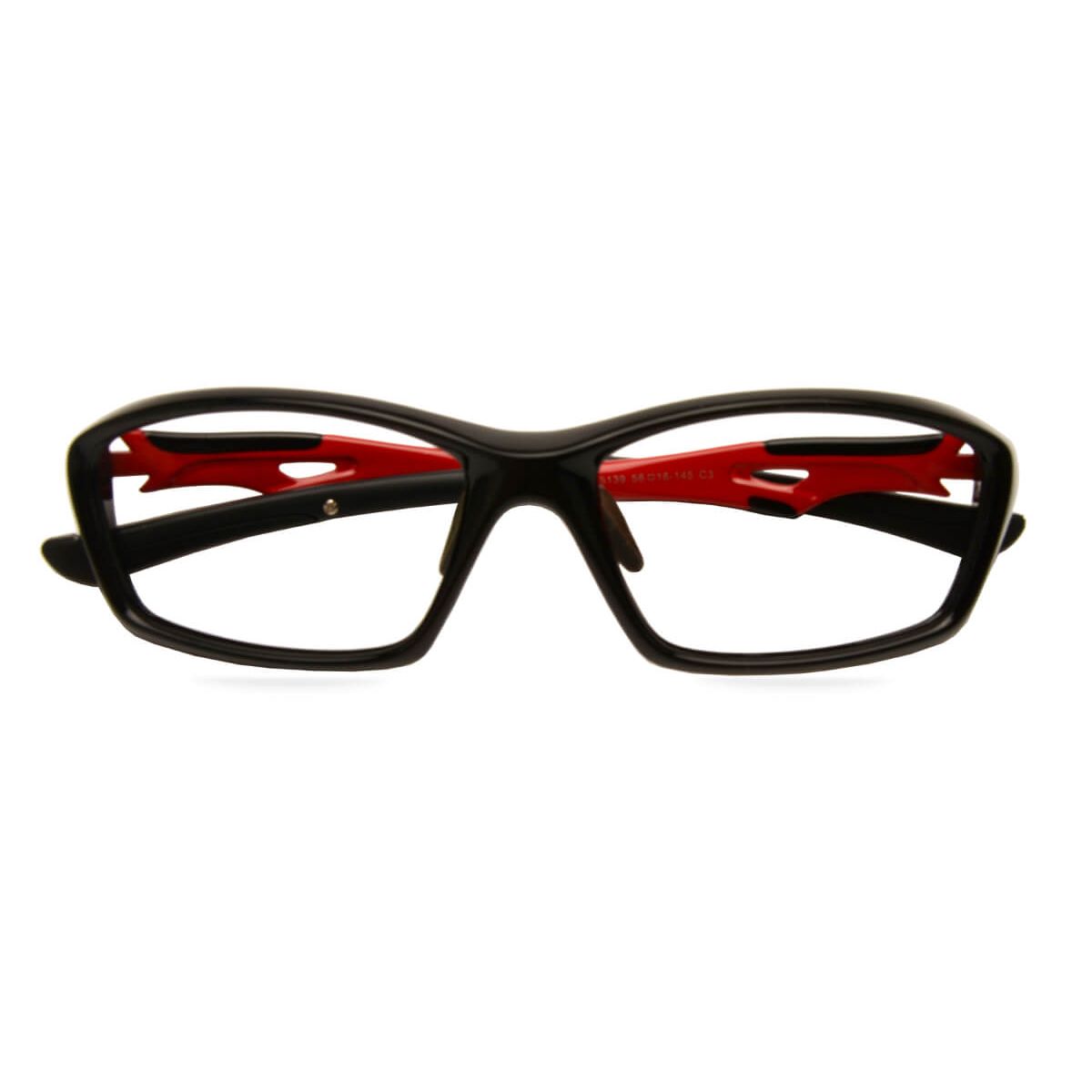 SPORTY GLASSES 5139 Sport Black Eyeglasses Frames | Leoptique