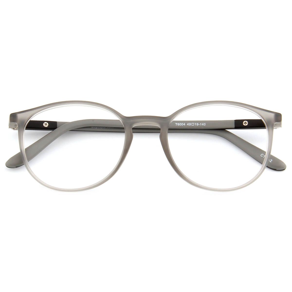 TM6004 Oval Gray Eyeglasses Frames | Leoptique