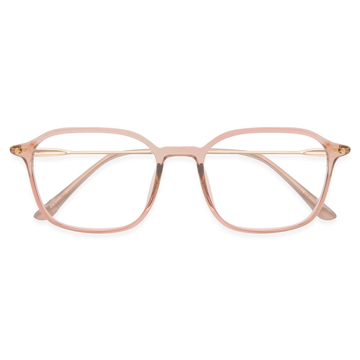 TR1968 Rectangle Pink Eyeglasses Frames | Leoptique