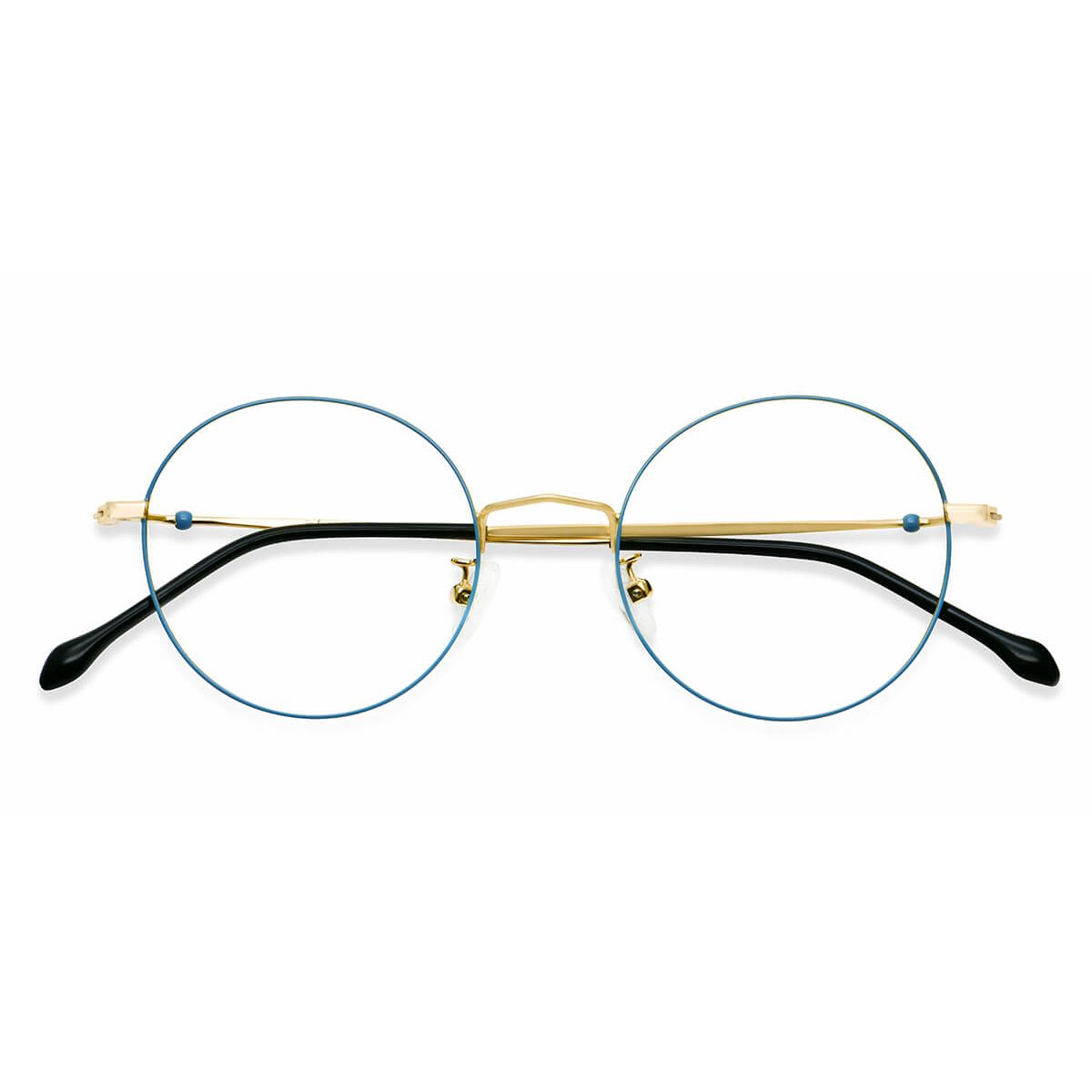 U6162 Round Green Eyeglasses Frames | Leoptique