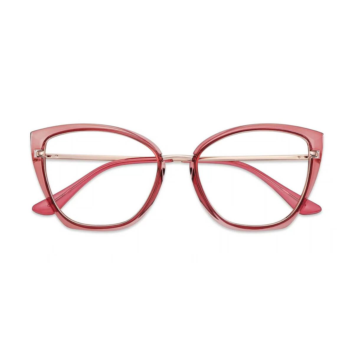 WB605 Cat-eye Aviator Pink Eyeglasses Frames | Leoptique