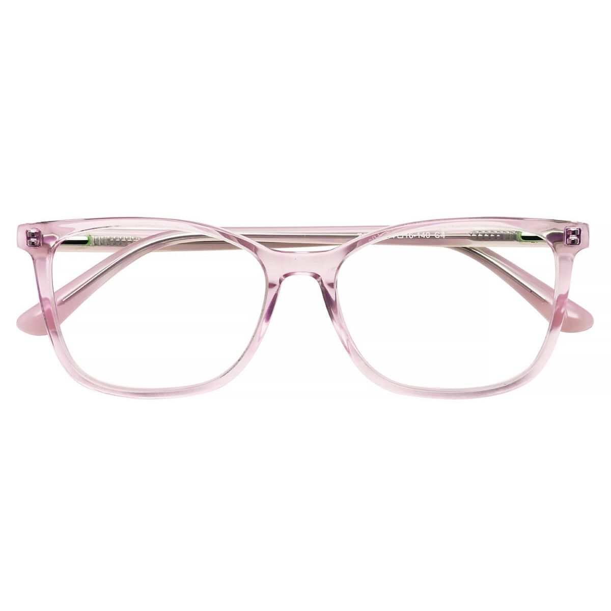 Z1001 Rectangle Pink Eyeglasses Frames | Leoptique