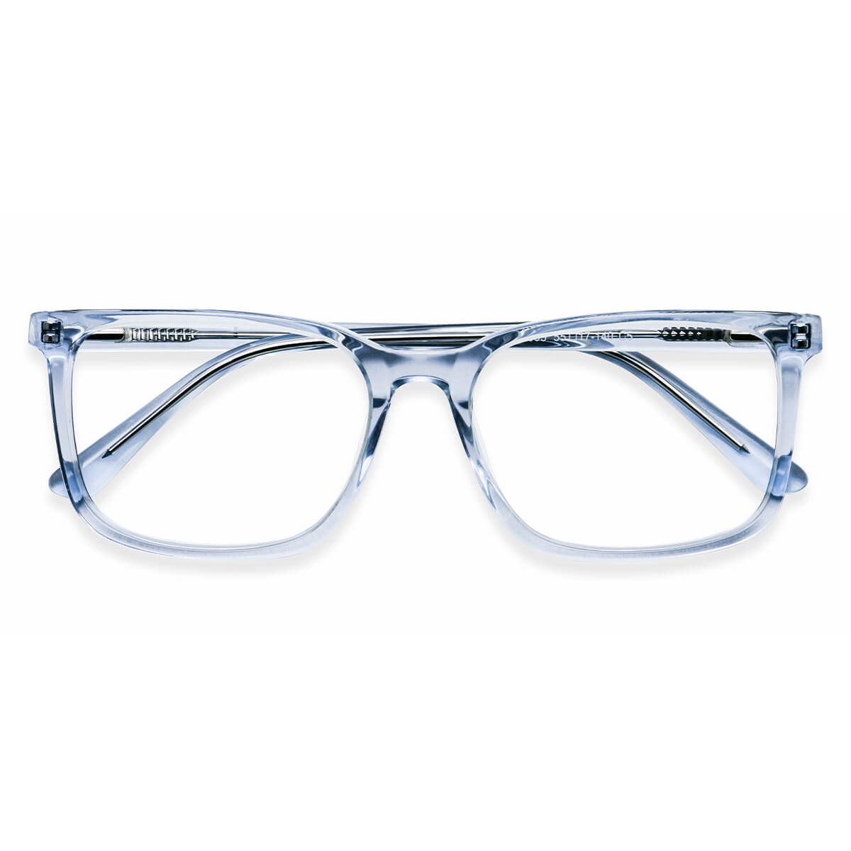 Z1003 Rectangle Blue Eyeglasses Frames | Leoptique