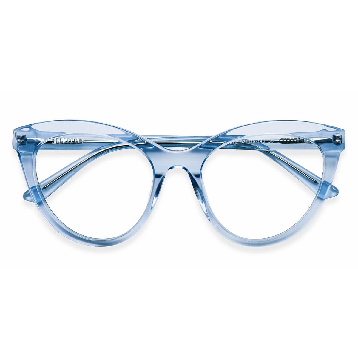 Z1012 Cat-eye Butterfly Blue Eyeglasses Frames | Leoptique