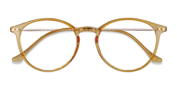 264889 Round Orange Eyeglasses Frames | Leoptique